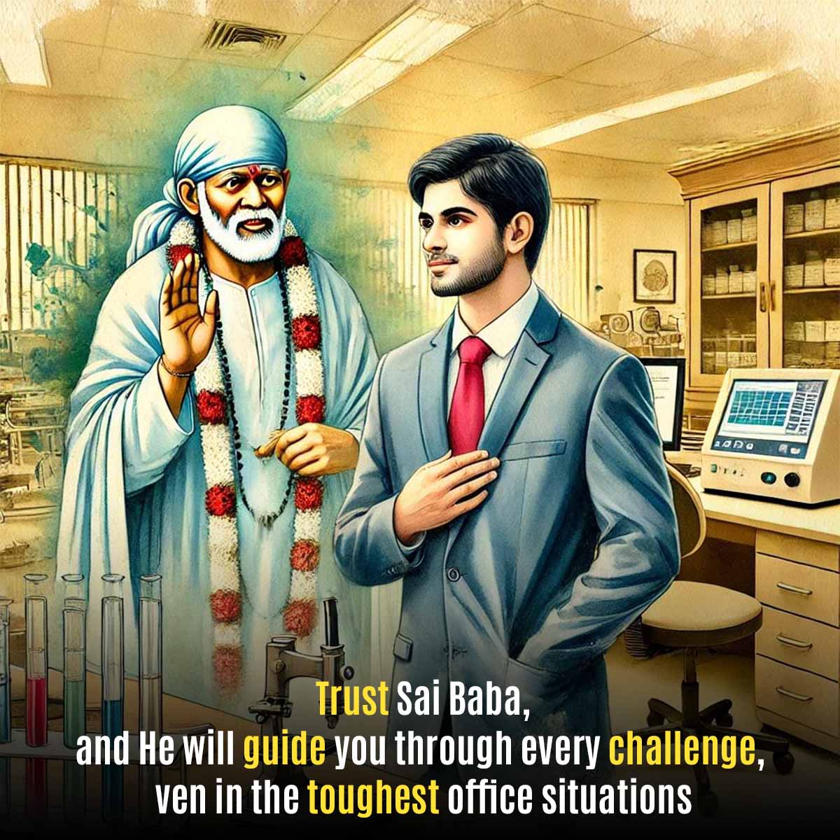 How Sai Baba Helps in Difficult Office Situations