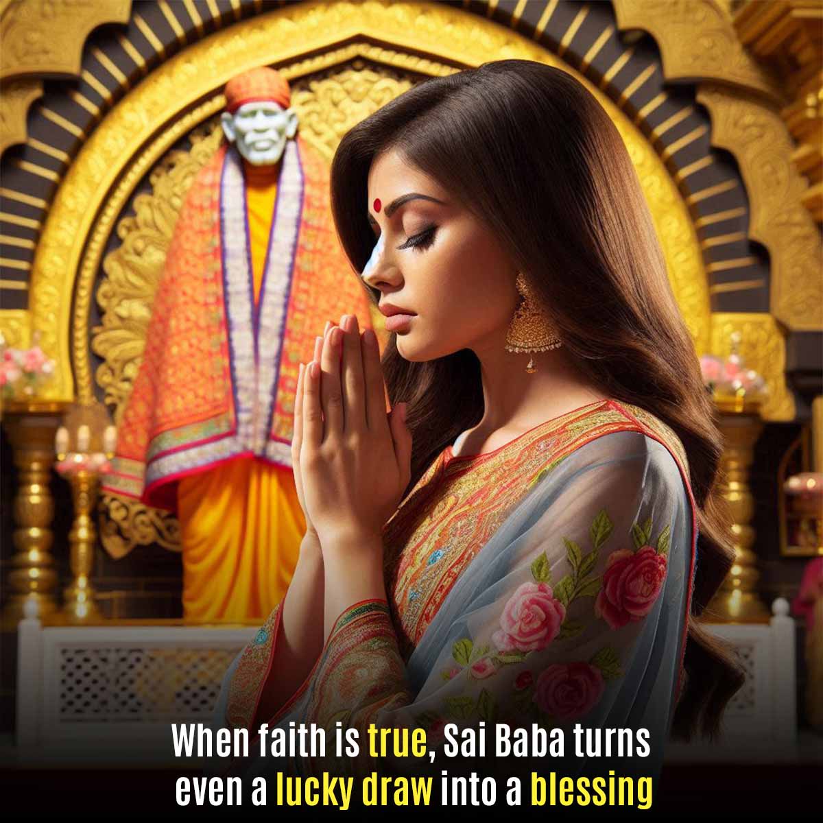 Sai Baba Chose Devotee’s Dress in Lucky Draw