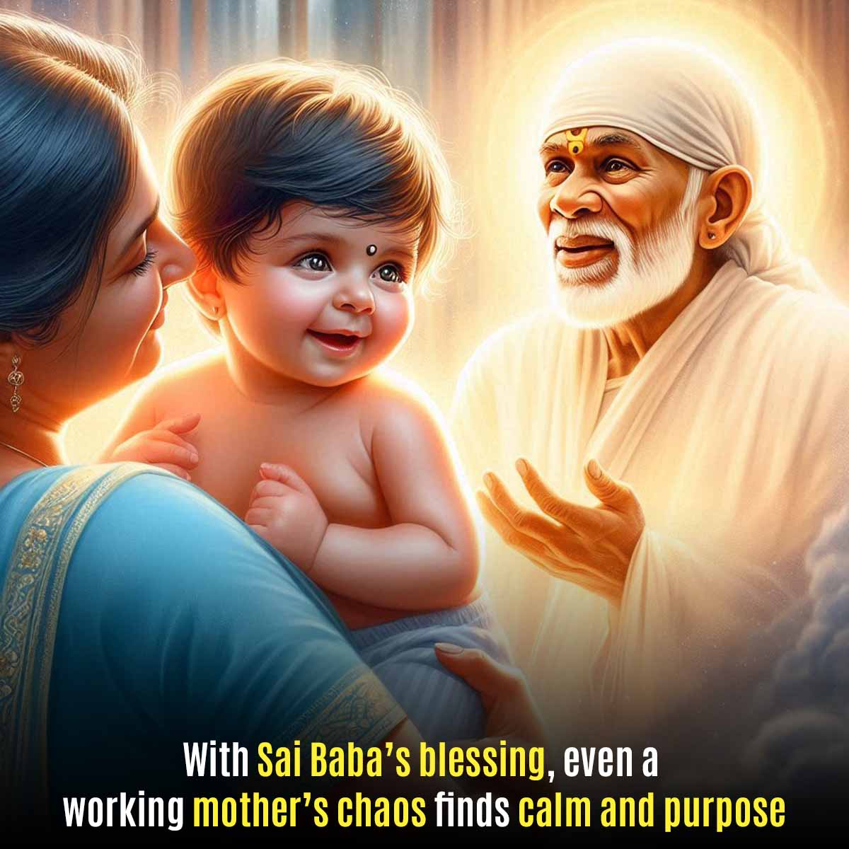 Sai Baba’s Blessing for Work-from-Home Mothers