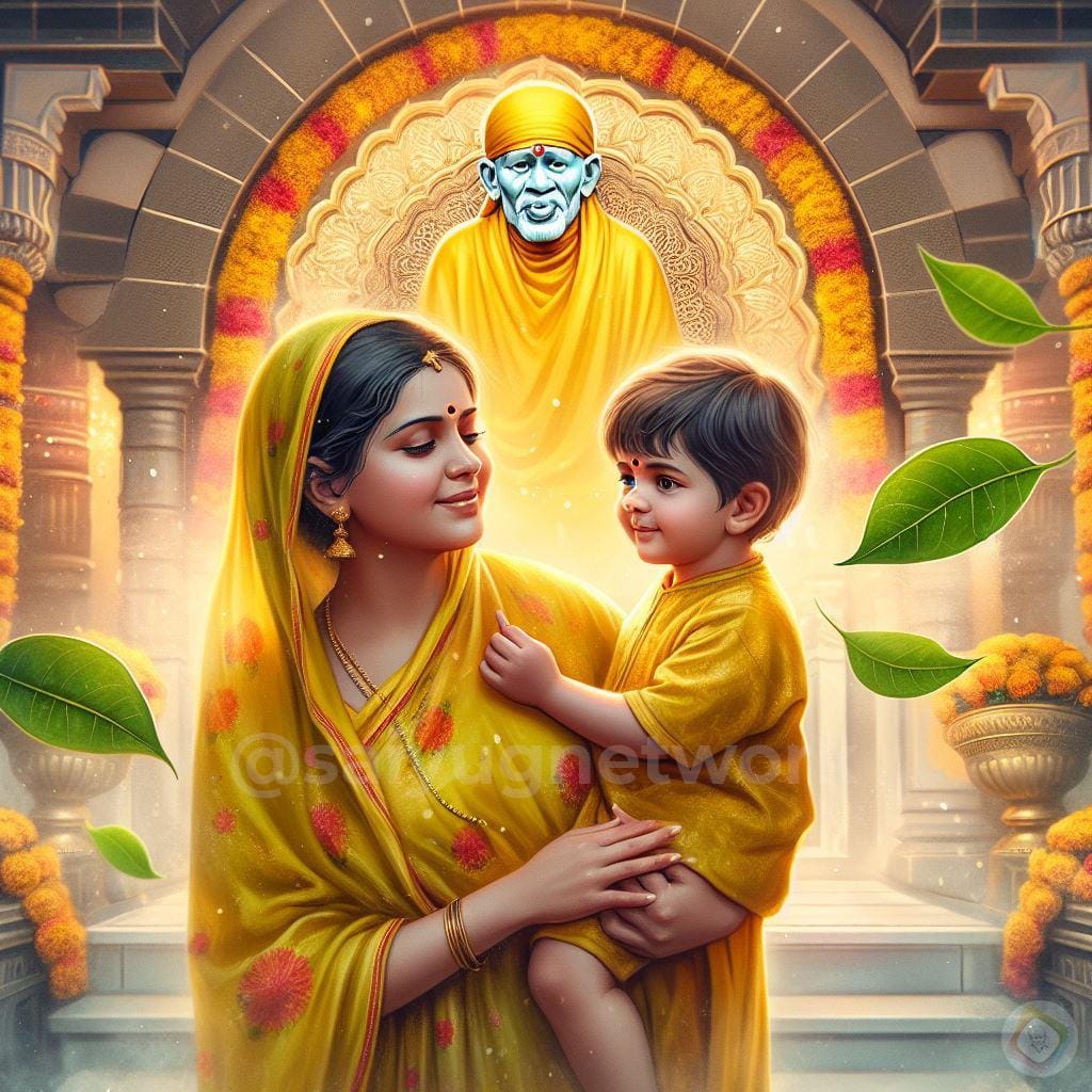 Shirdi Darshan With Sai Baba Wearing Matching Yellow Clothes - Miracles ...