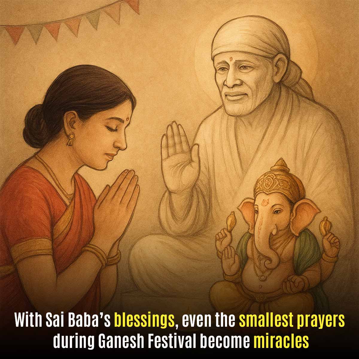 Sai Baba Blessings During Ganesh Festival