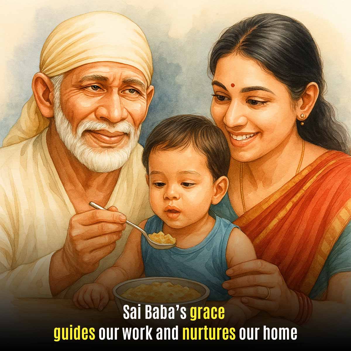 Sai Baba’s Grace in Work and Family Life